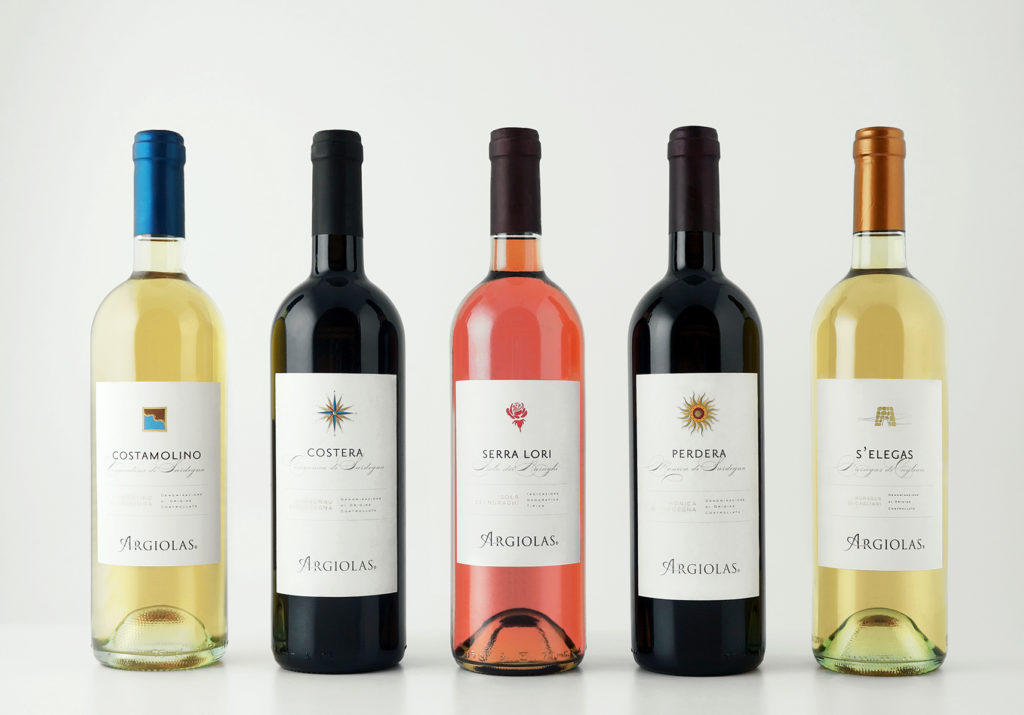 Argiolas, etichette Linea vini tradizionali di Sardegna